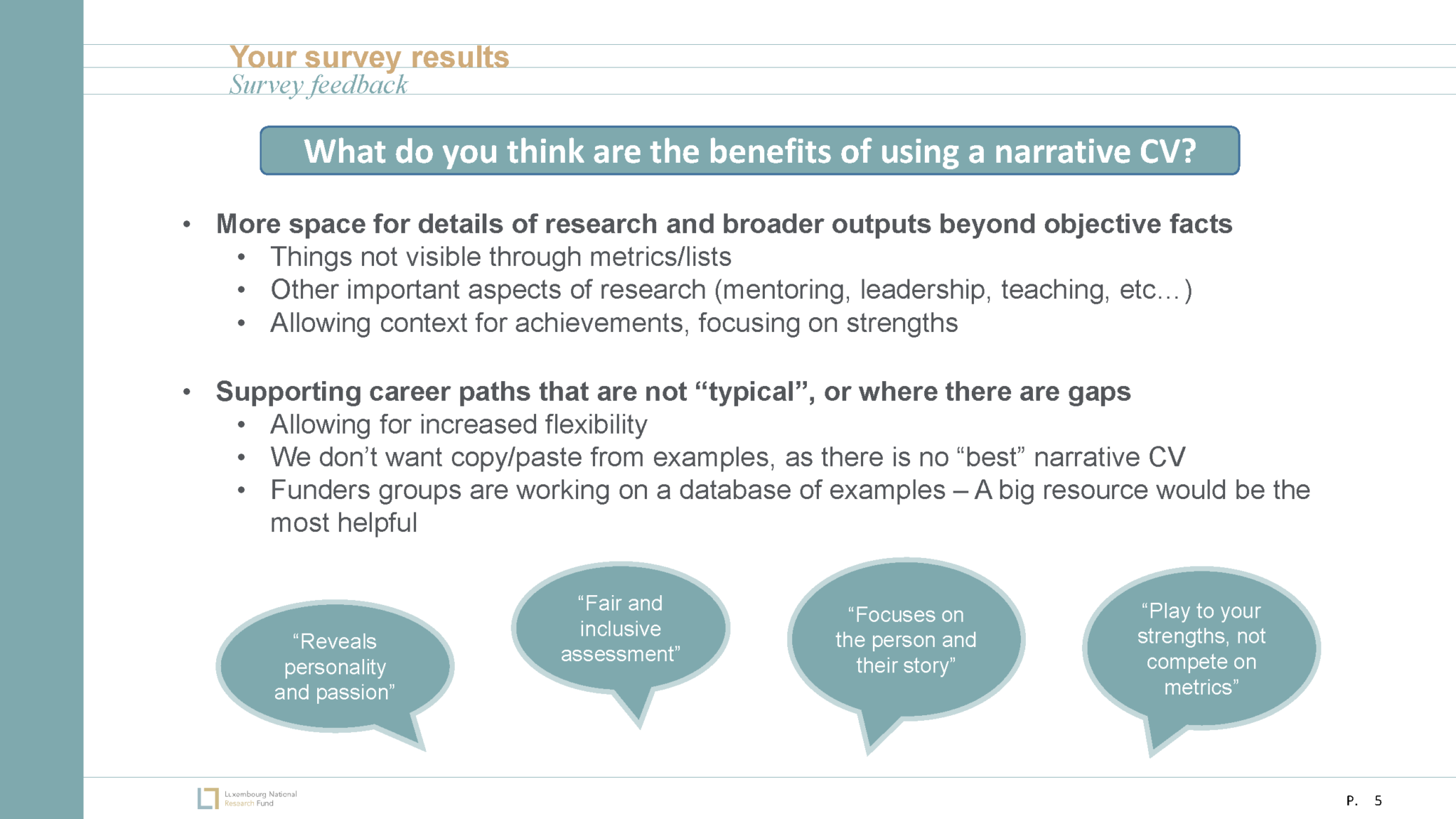 Narrative CV - 2023 workshop - FNR